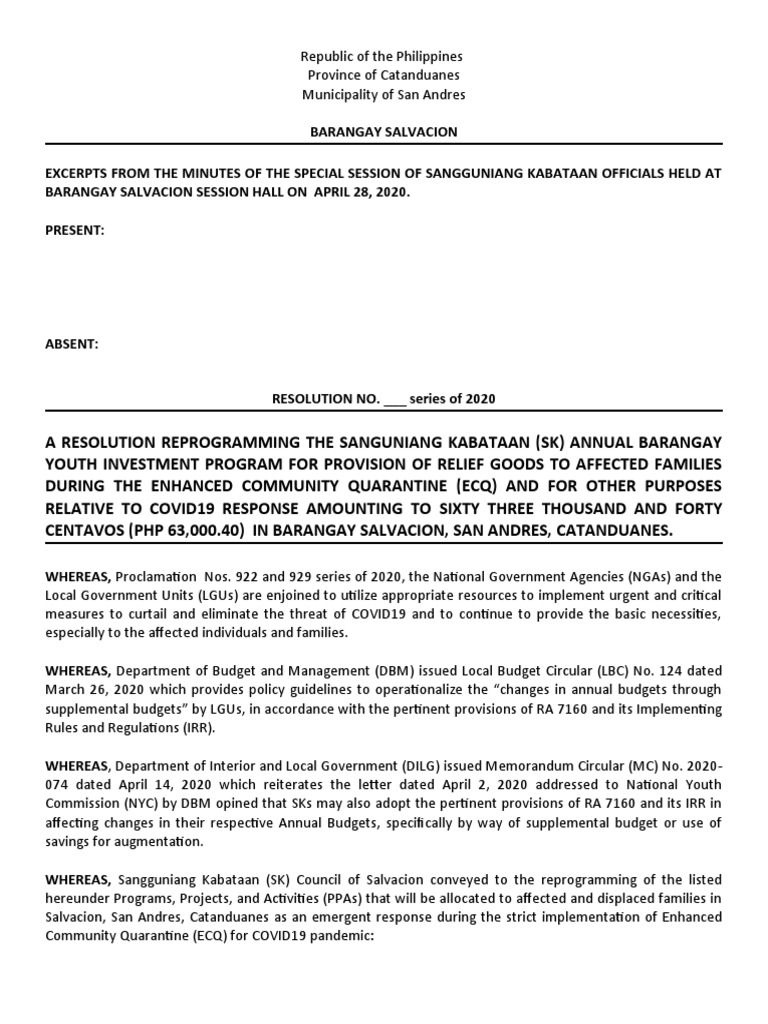 Res0 f0r Realignment | PDF | Policy | Government