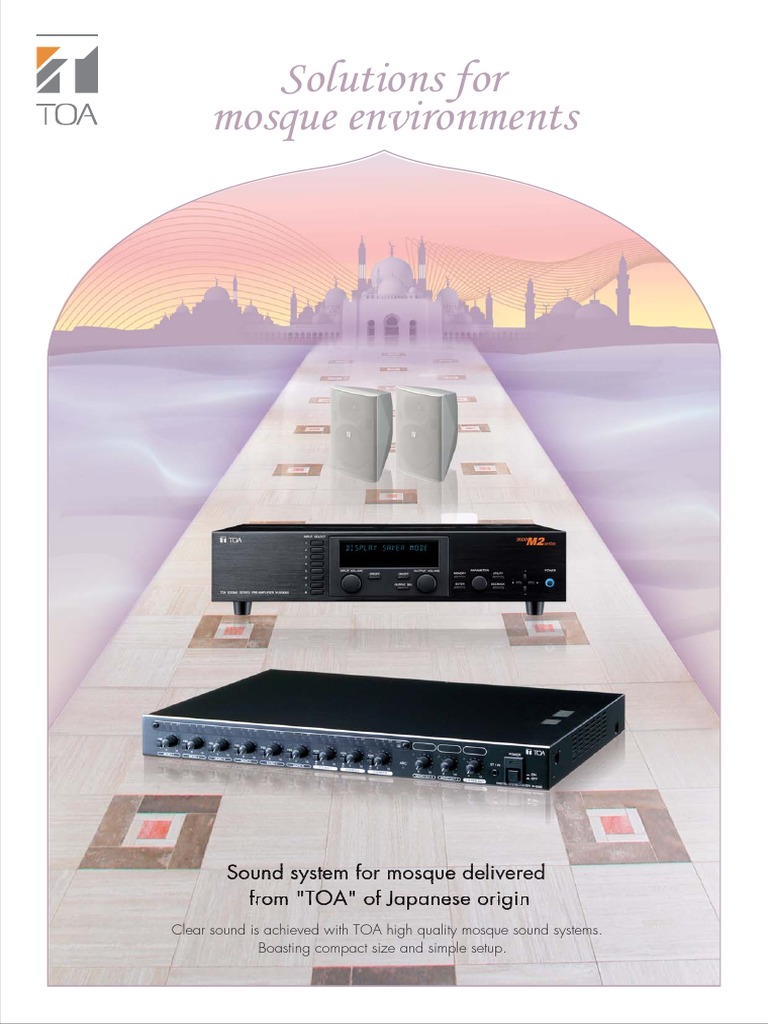 Solutions For Mosque Environments: S o N S e F R o M " J A | PDF ...