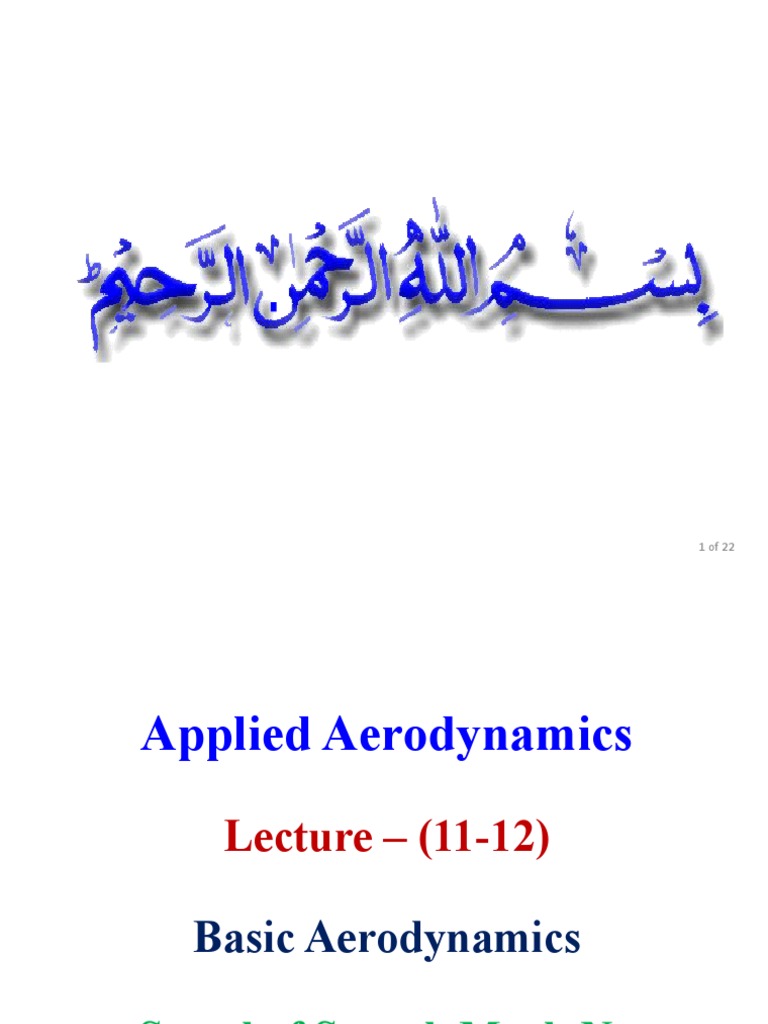 Speed of Sound and Mach Number Basics | PDF | Aerodynamics | Mach Number