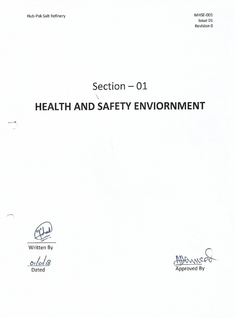 HSE Manual | PDF | Occupational Safety And Health | Safety