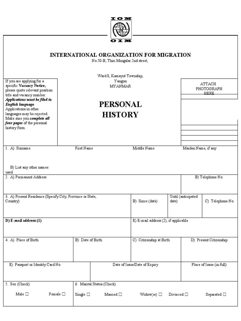 PHF Form - IOM | PDF | Bail | Government