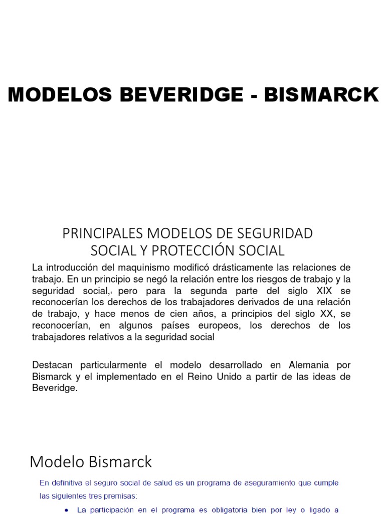 Modelo Beveridge - Bismarck | PDF