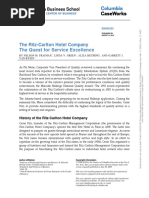 Ritz-Carlton Gold Standards | PDF | Swot Analysis | Leadership