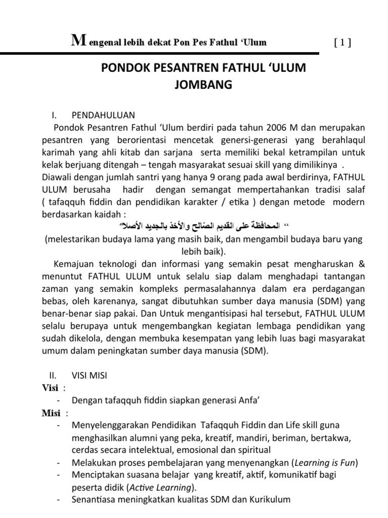 1.mengenal Lebih Dekat PFU Jombang | PDF