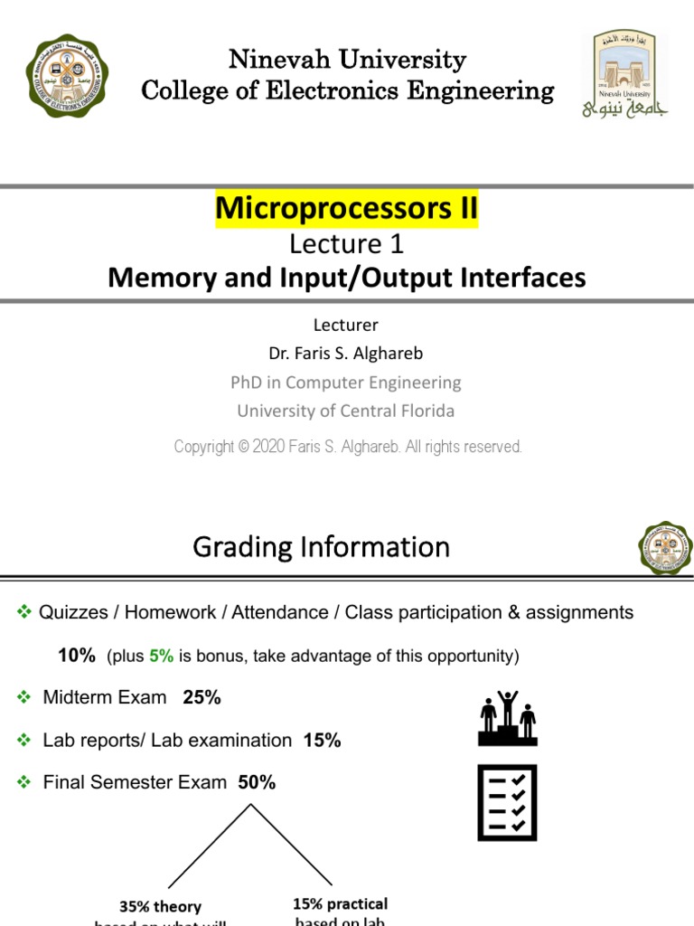 Microprocessors II: Memory and Input/Output Interfaces | PDF | Input/Output | Central Processing ...
