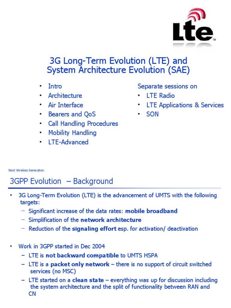 LTE-SAE-Architecture and Procedures | PDF | Internet Architecture | Electronics