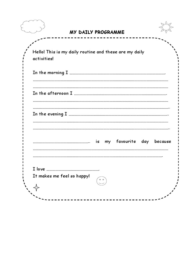 My Daily Programme | PDF