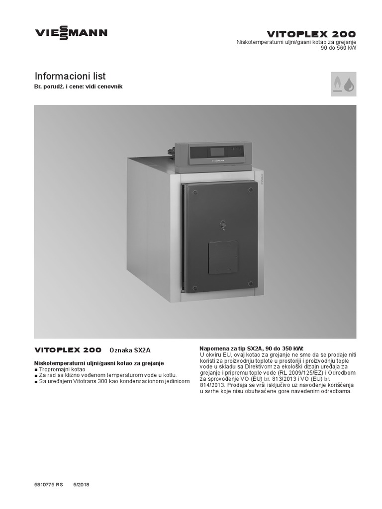 Vitoplex 200 Info List | PDF