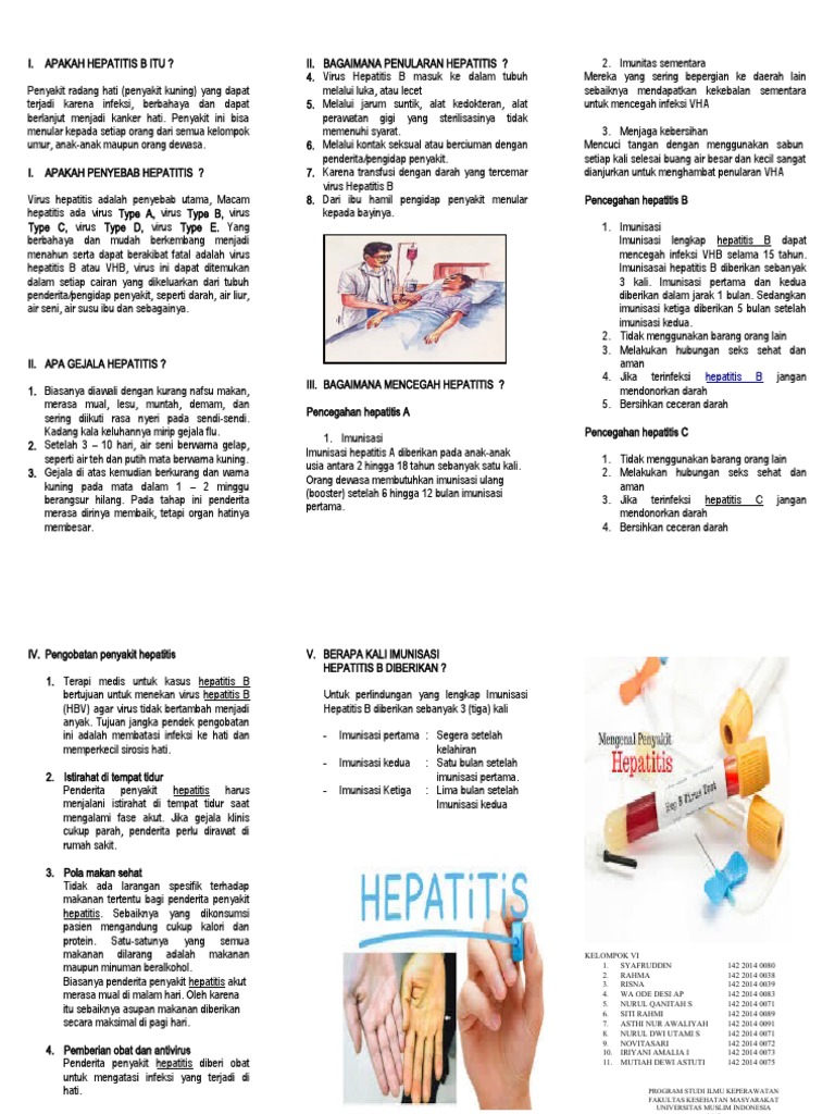 Leaflet Hepatitis | PDF