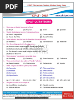 GPAT 2025 Question Paper With Answer Key | PDF | Viscosity