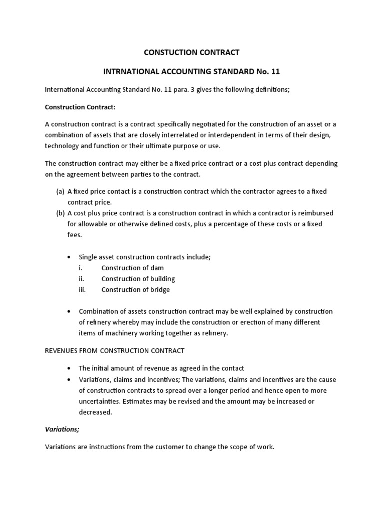 Construction Contract Accounting Overview | PDF | Cost | Revenue