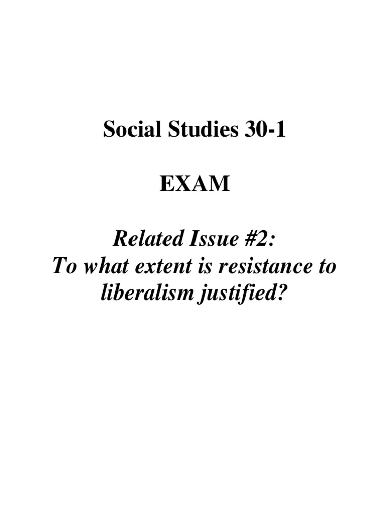 SS30-1 Related Issue #2 Exam 2021 PDF | PDF | Free Market | New Deal