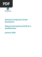 Edexcel IGCSE Grade Boundaries Jan 2019 | PDF | Schools | Educational ...