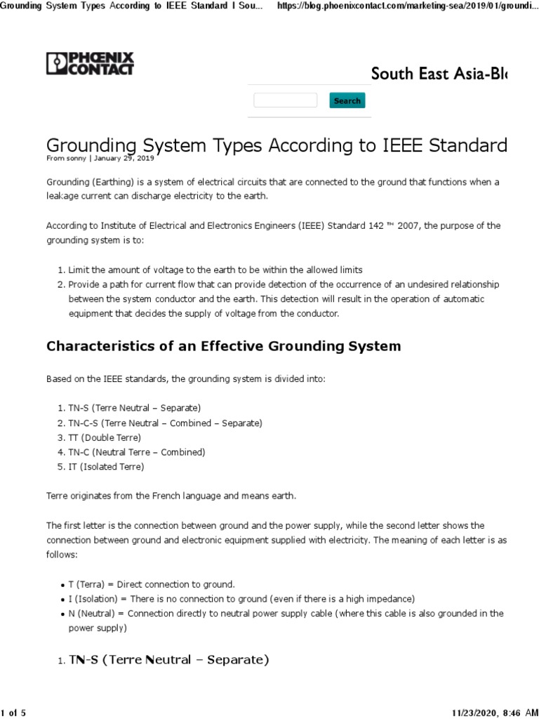 Grounding System Types According To IEEE Standard - South East Asia ...