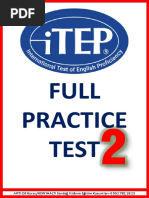 Itep Test 4 | PDF