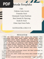 Metode Simplek (Kasus Maksimasi Minimasi) | PDF | Metode & Bahan Ajar