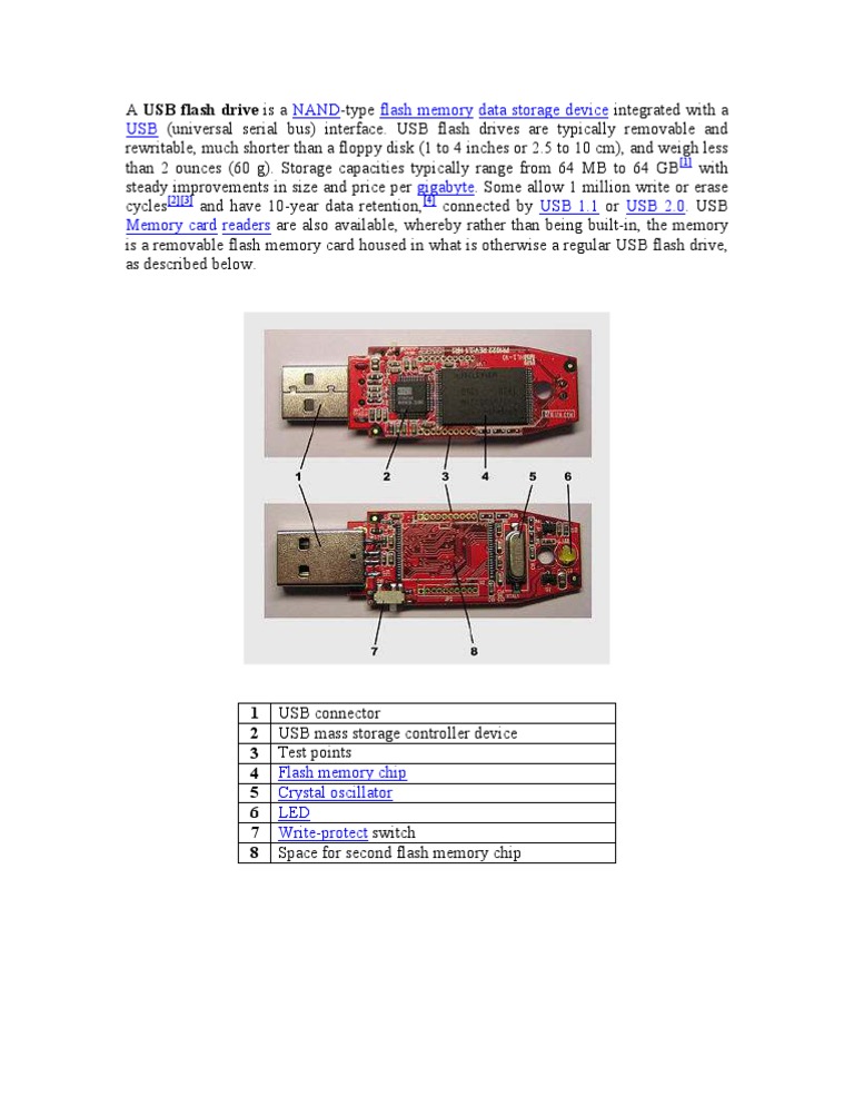 USB Flash Drive: NAND Storage Overview | PDF