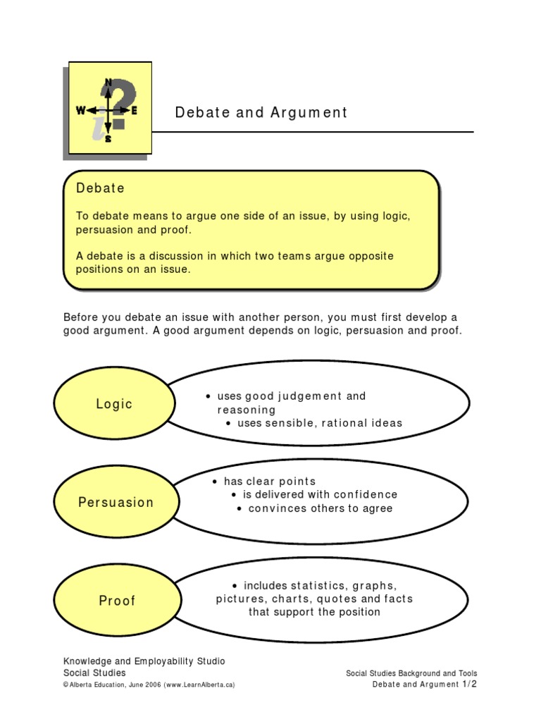 Debate Tools | PDF | Argument | Persuasion