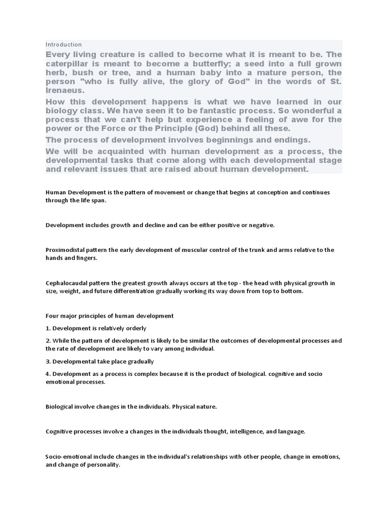 Basic Concepts On Human Development | PDF | Developmental Psychology ...