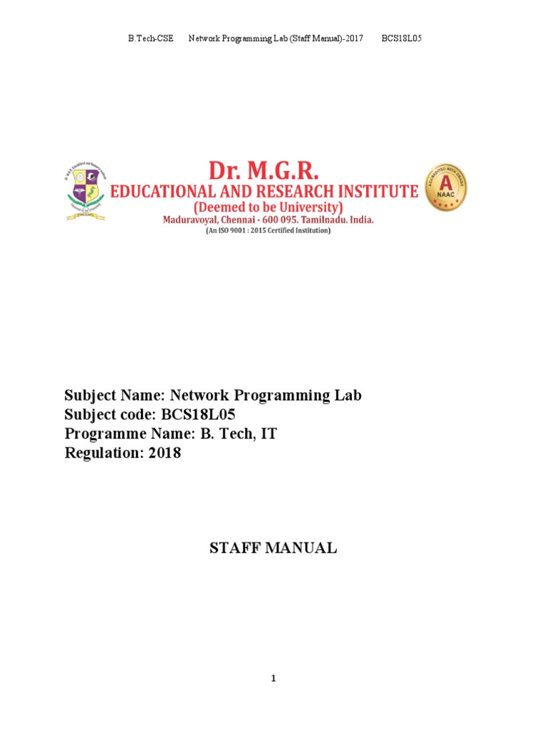 Network Programming Lab Manual Pdf Pdf Port Computer Networking Network Socket