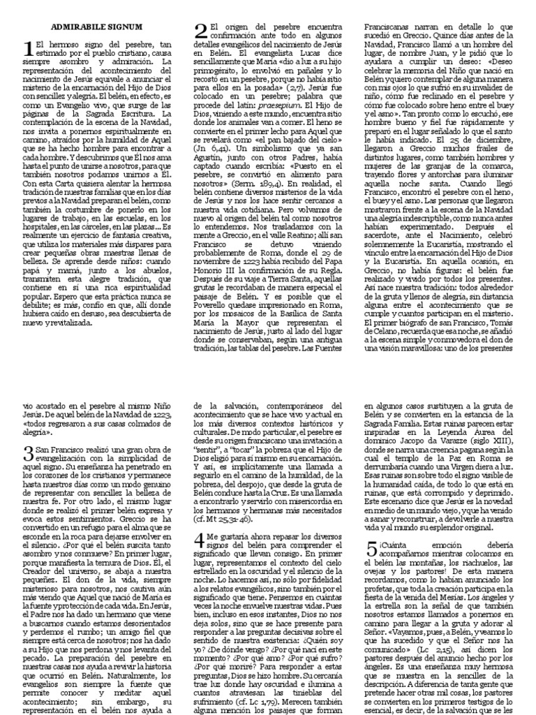 Admirabile Signum | PDF | María, madre de Jesús | Reyes Magos