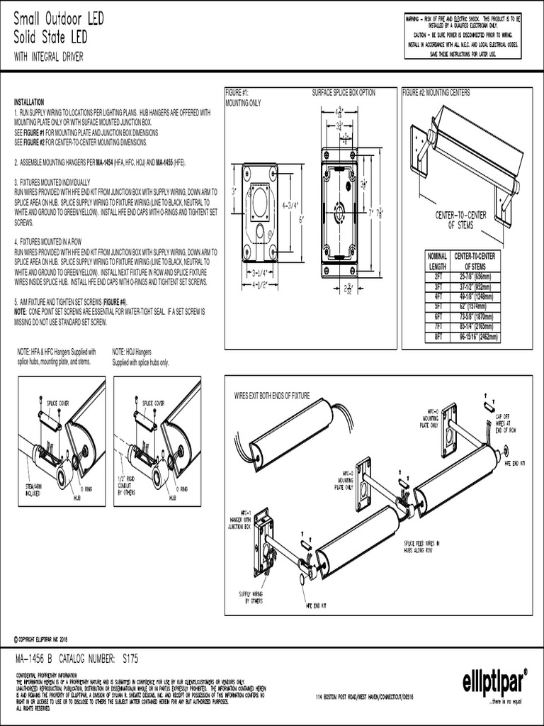 MA-1456 Elliptipar Mounting Instruction | PDF | Electrical Wiring ...