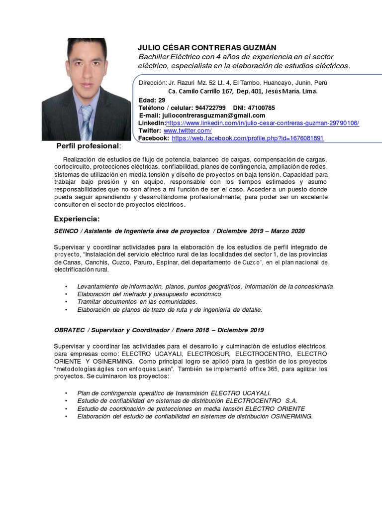 CV JC | Descargar gratis PDF | Business | Informática