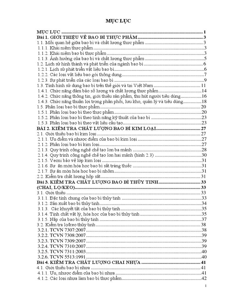 (123doc) - Bai-Giang-Kiem-Tra-Chat-Luong-Bao-Bi-Thuc-Pham PDF | PDF