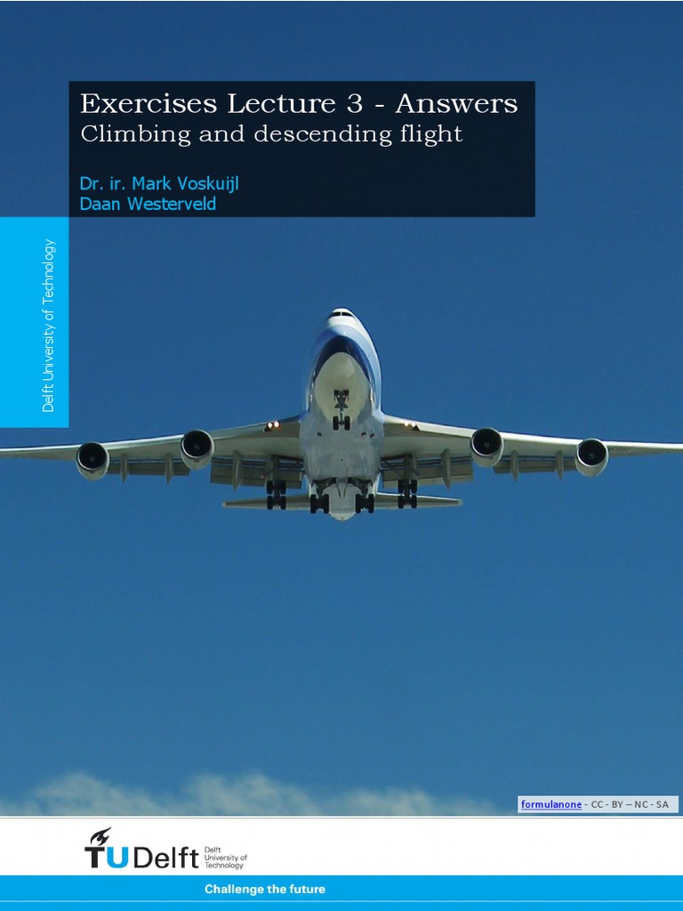 Exercises Lecture 3 - Answers: Climbing and Descending Flight | PDF ...