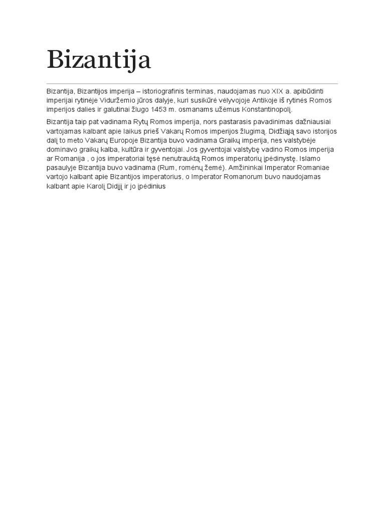 Bizantija PDF | PDF