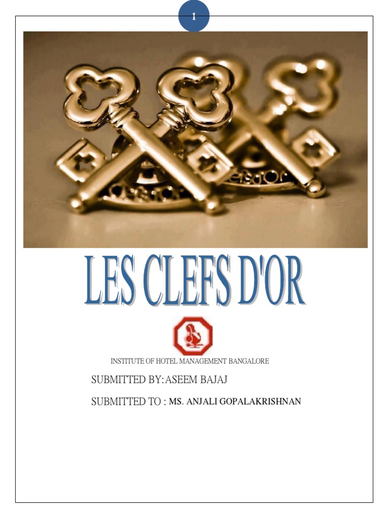 Clefs D Or Pdf Hospitality Industry Hotel And Accommodation