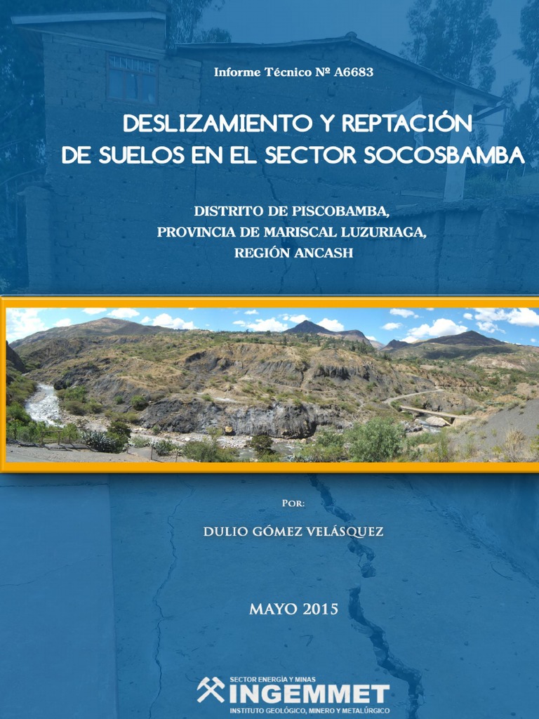 A6683 Deslizamiento Reptacion Suelos... Socosbamba Ancash | PDF ...