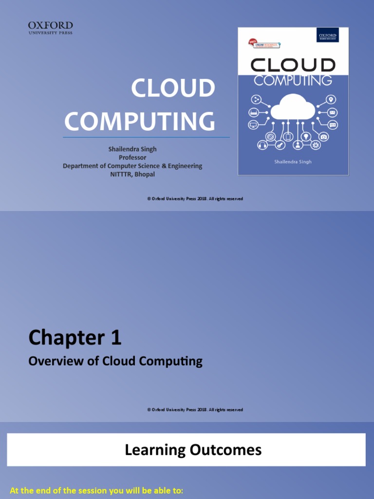 Cloud Computing: Shailendra Singh Professor Department of Computer ...