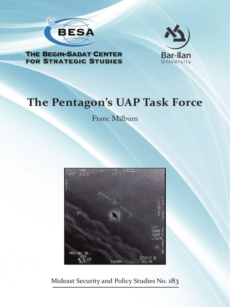 The Pentagon's UAP Task Force - The Begin-Sadat Center For Strategic ...