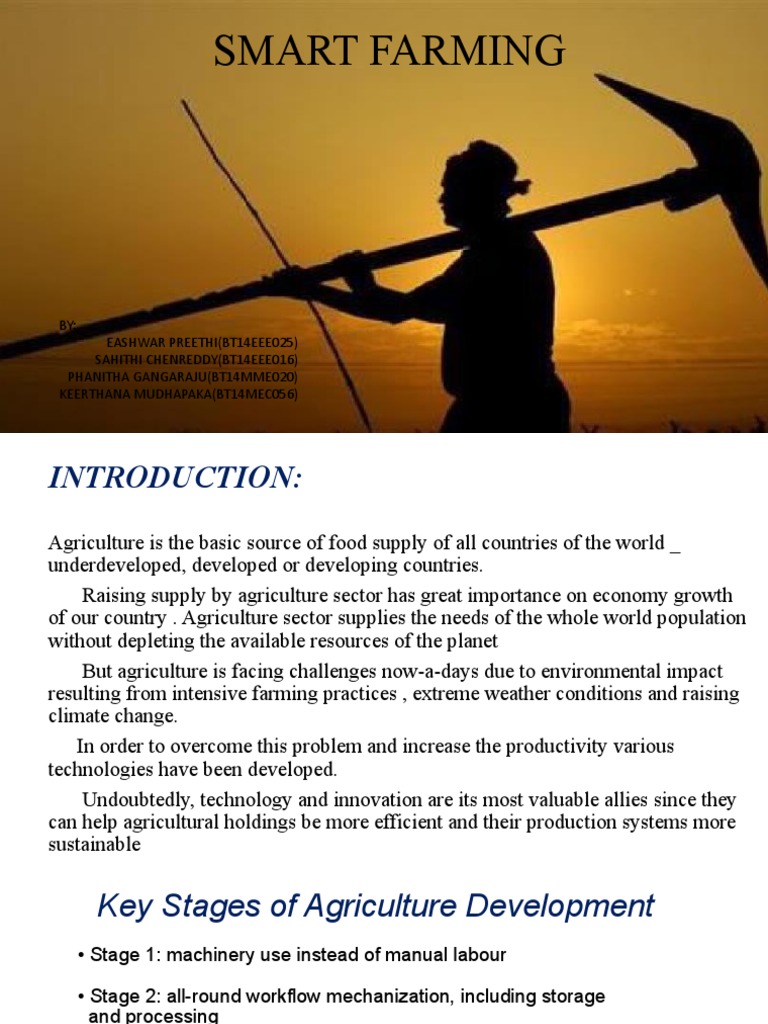 Smart Farming Final | PDF | Internet Of Things | Agriculture