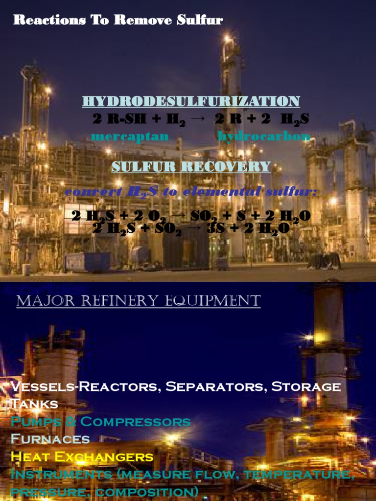Merox & Hydrotreatment | Download Free PDF | Chemical Process ...