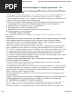 ICOMOS (1964) - International Charter For The Conservation and ...