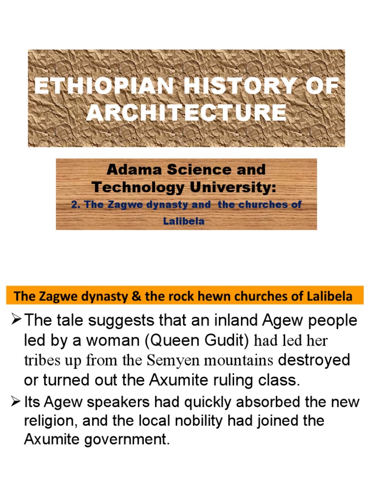 Zagwe & Lalibela Rock Hewn Churches | PDF | Architectural Design ...