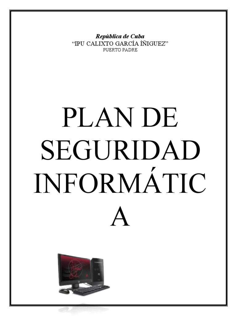 Plan de seguridad de IPU para proteger datos | PDF | La seguridad ...