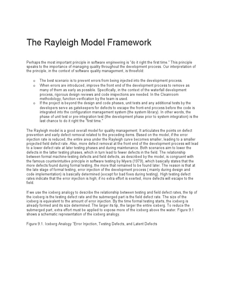 The Rayleigh Model Framework - 4dec | PDF | Software Development ...