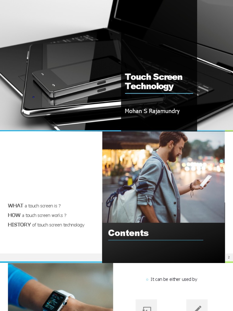 Touch Screen Technology | PDF | Touchscreen | Tablet Computer
