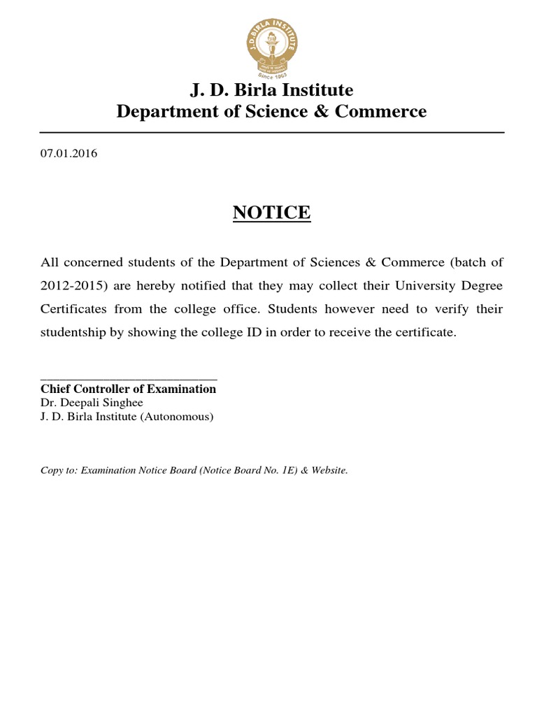 JU Degree Certificate Distribution - Dec 2015 | PDF