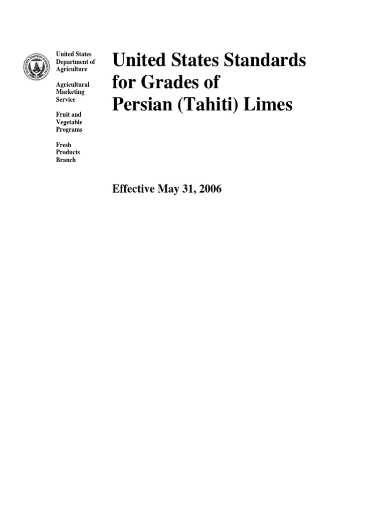 Lime Standard PDF | PDF | Scar | Lime (Fruit)