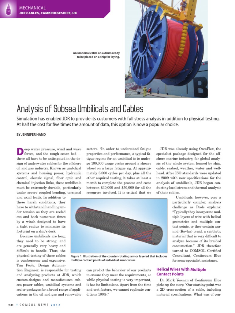 Analysis of Subsea Umbilicals and Cables | PDF | Stress–Strain Analysis | Stress (Mechanics)