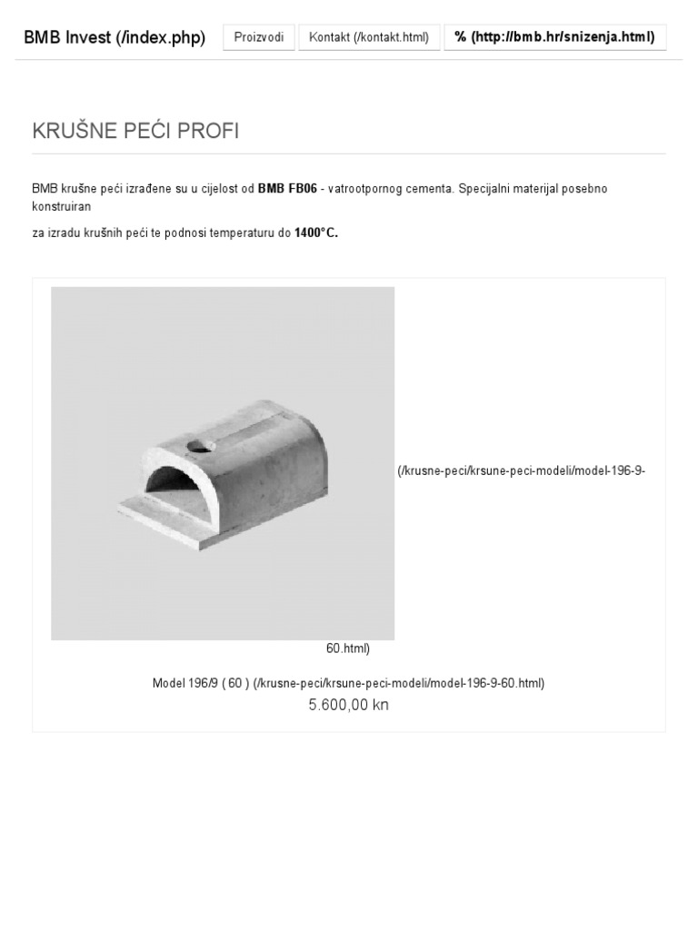 Krušne Peći Profi | PDF