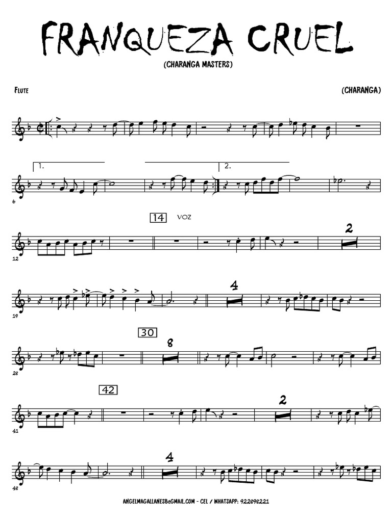 FRANQUEZA CRUEL - Flute | PDF