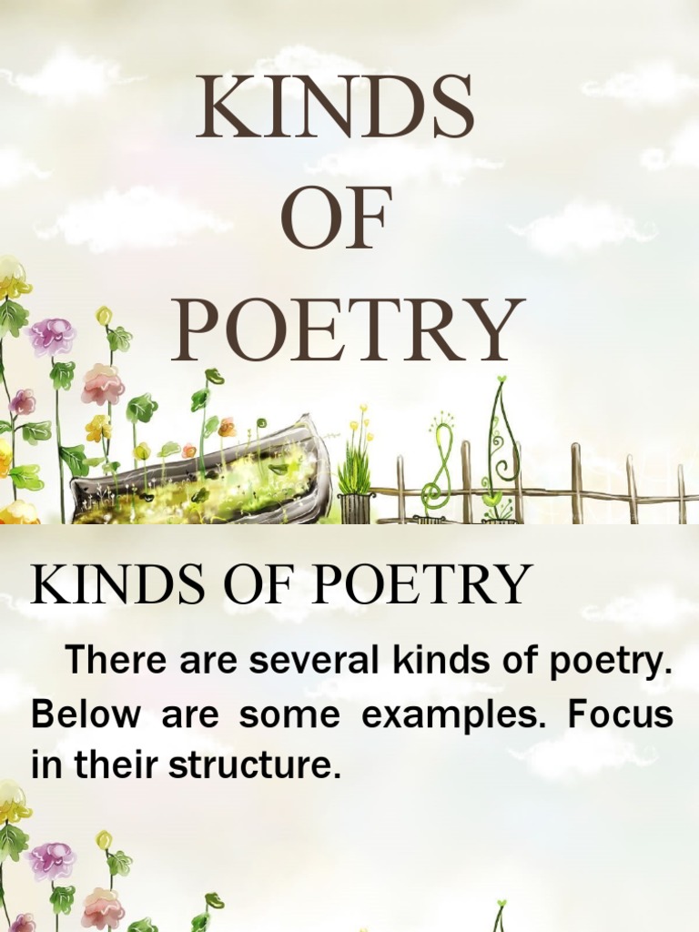 Kinds of Poetry | PDF
