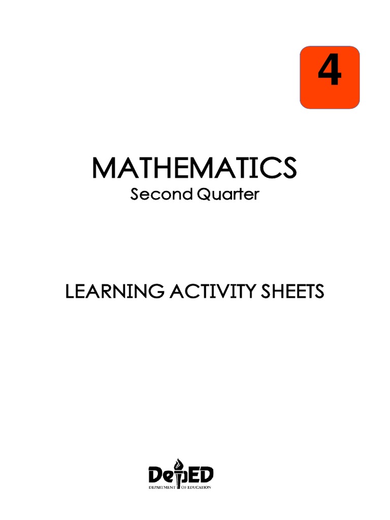 Grade 4 Q2 Mathematics LAS | PDF | Algebra | Number Theory