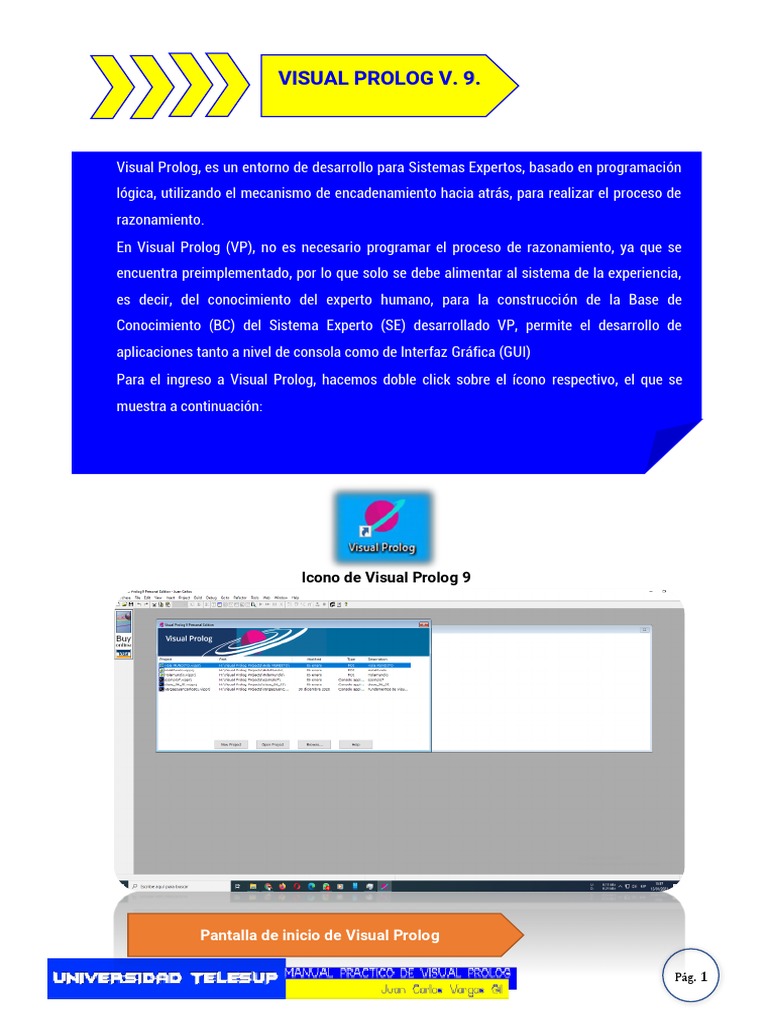 Manual de Uso - Visual - Prolog - V.9. | PDF | Interfaces gráficas de usuario | Archivo de ...