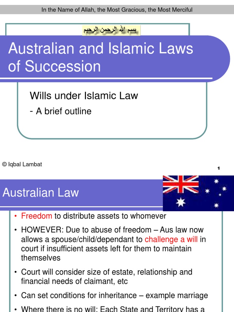MBN - Islamic Will Presentation | PDF | Trust Law | Concurrent Estate